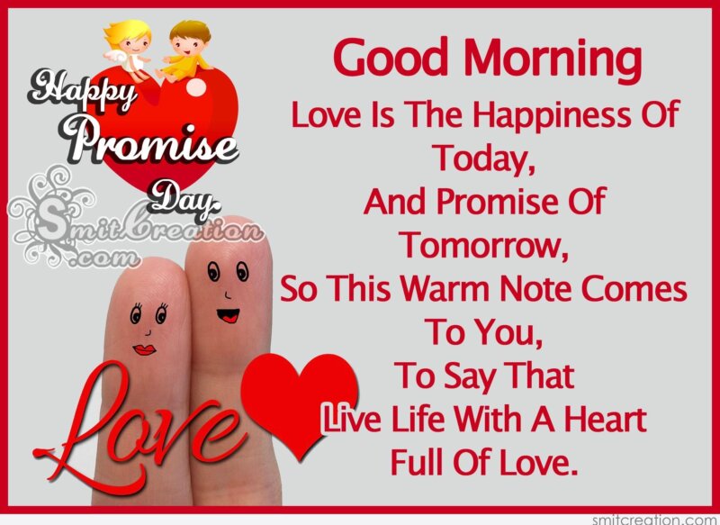 Good Morning – Happy Promise Day - SmitCreation.com Good Morning – Happy Promise Day - SmitCreation.com