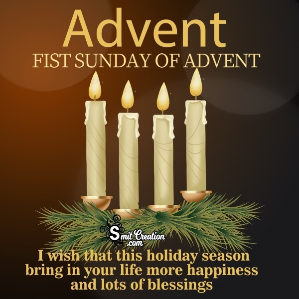 Happy Advent Sunday Wishes Message - SmitCreation.com