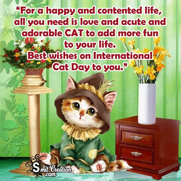 International Cat Day Wishes - SmitCreation.com International Cat Day Wishes - SmitCreation.com