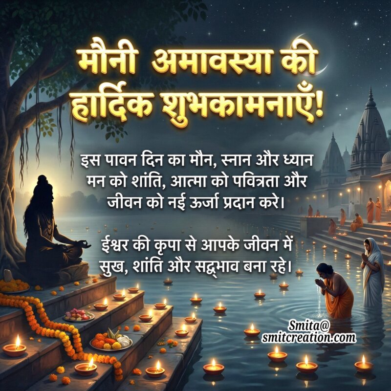 Mauni Amavasya Ki Hardik Shubhkamnaye Image - SmitCreation.com